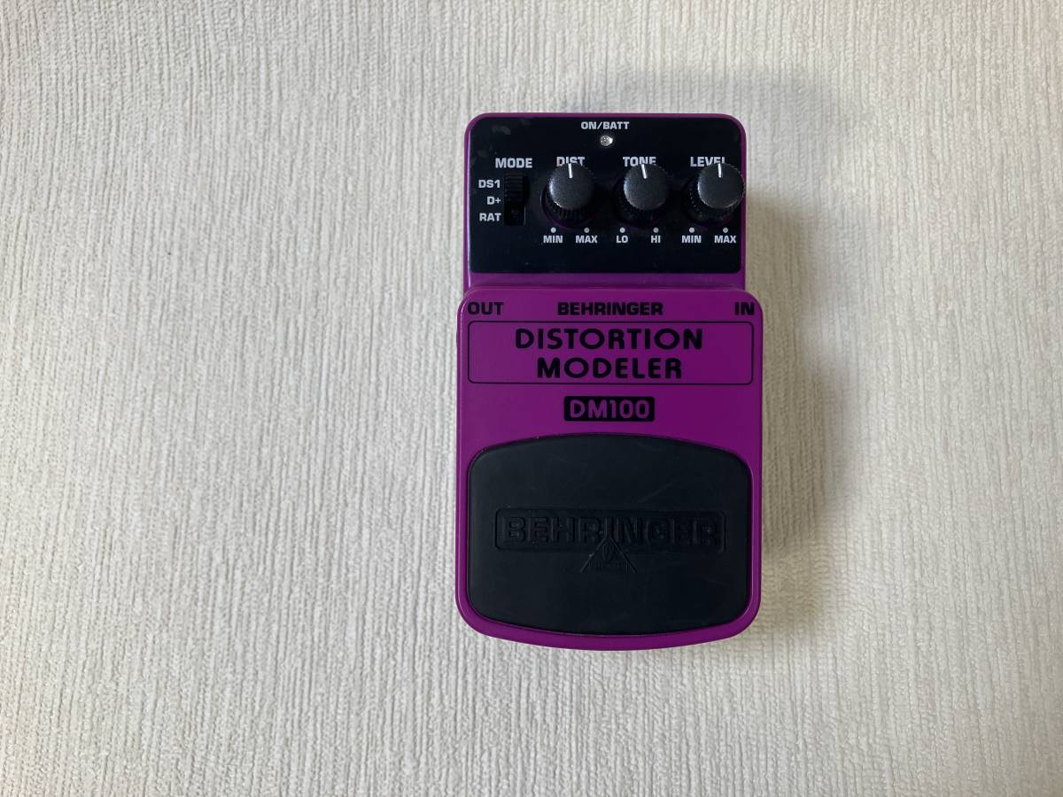 【目立った傷や汚れなし】ベリンガー ディストーション モデラー エフェクター BEHRINGER DM100 DISTORTION ...