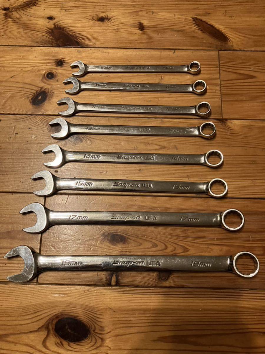 【やや傷や汚れあり】Snap-on スナップオン コンビネーションレンチ SOEXM 8本セット10.11.12.13.14.15.17.19mmの落札情報詳細 - ヤフオク落札価格検索 オークフリー