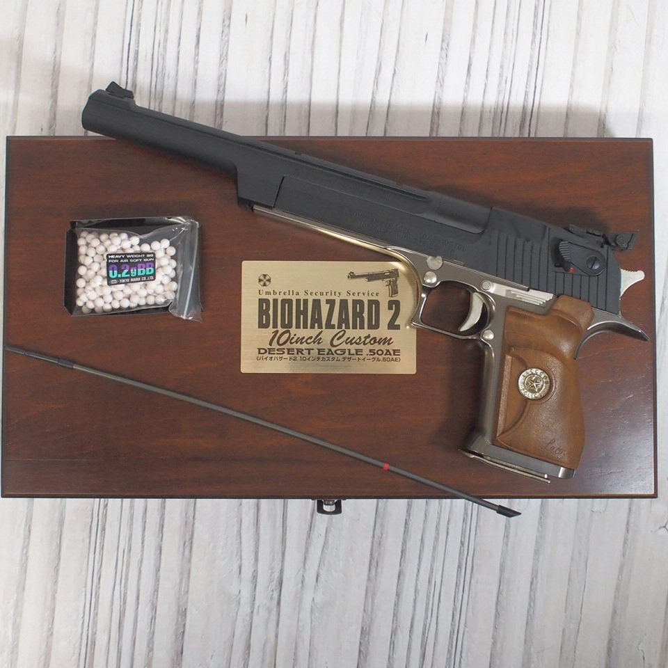 【未使用に近い】f002 A2 DESERT EAGLE.50AE -BIOHAZARD2 MODEL 10inch Custom デザート ...