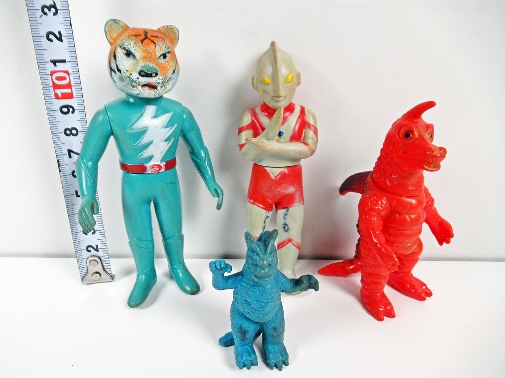 【やや傷や汚れあり】☆[A43]ブルマック ソフビ 4点セット 鉄人タイガーセブン＆ウルトラマン＆レッドギラス＆ウルトラマン 怪獣 ベムラー 当時物の落札情報詳細 - Yahoo!オークション ...