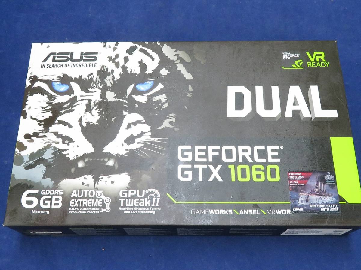 【やや傷や汚れあり】1円～ ASUS DUAL-GTX1060-6G GeForce GTX 1060 *0119-3の落札情報詳細 ...