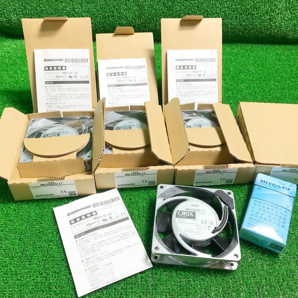 【未使用】春飯 L670 オリエンタルモーター 2019年製☆ Acプロペラファン『mu1025s 11』軸流ファン Muシリーズ 取説付きの