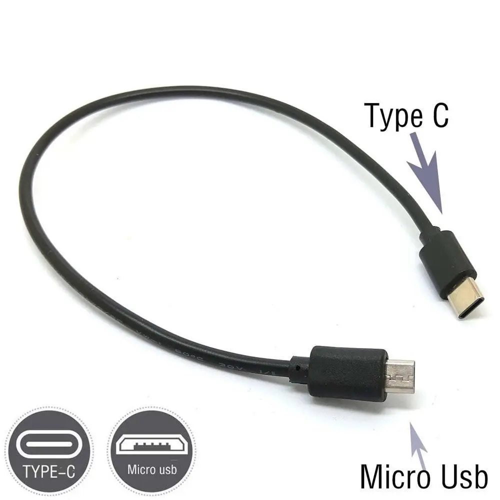 【未使用】5 Type-C - Micro USB (microB) 充電 & 通信ケーブル スマホデータ移行 Macbook Chromebook Pixel Galaxy Note 7 ...