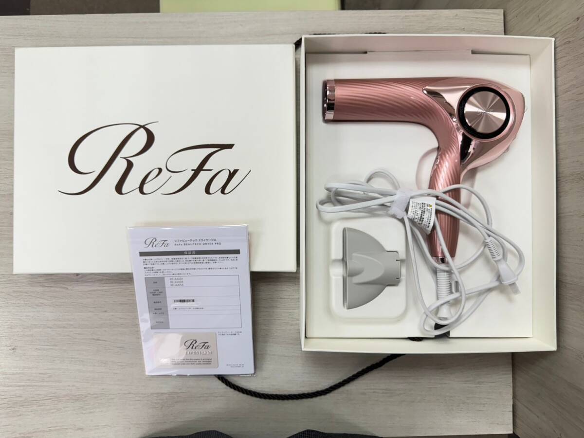 【目立った傷や汚れなし】2023年製 綺麗品 リファビューテック ドライヤープロ ピンク RE-AJ05A ReFa BEAUTECH DRYER PRO Pink 美容ドライヤーの落札情報 ...