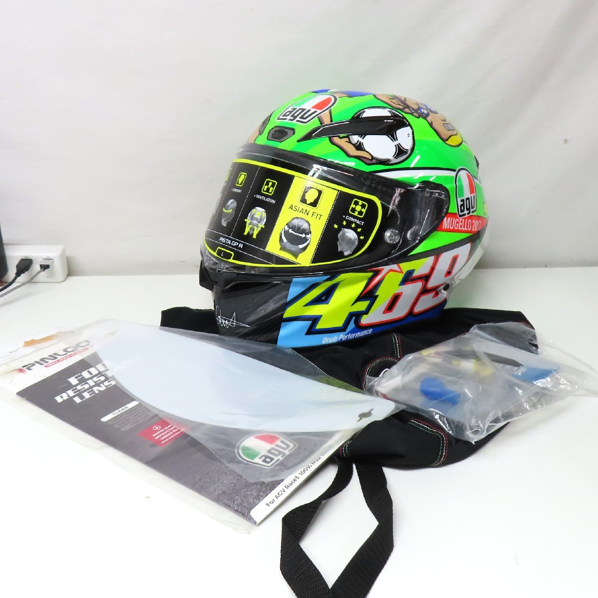 【未使用】【未使用】【新品同様】【限定モデル】【アジアンフィット】AGV PISTA GP R ROSSI MUGELLO 2017 フルフェイスヘルメット Lサイズ ロッシの落札情報詳細 ...