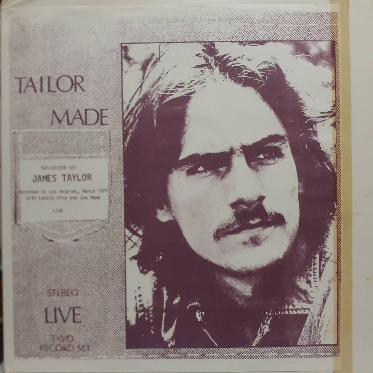 【傷や汚れあり】米プライベート2LP 良音！James Taylor / Tailor Made 1971年 Amerika 734 Carole King, Jo Mama参加 71年3月 ...
