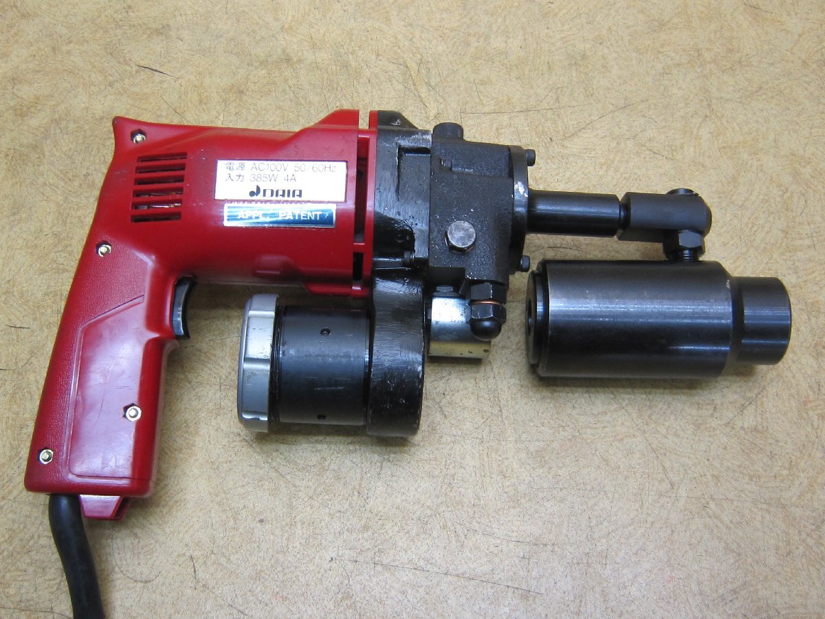 【傷や汚れあり】*ダイア DAIA 大亜工業 電動油圧式 らくらくパンチ HP1-02 100V ノックアウトパンチ パンチャー パンチ ...