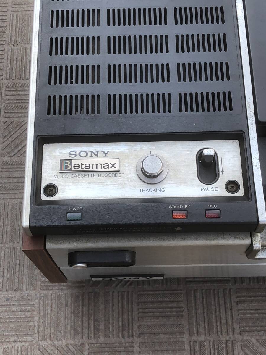 【目立った傷や汚れなし】 送料無料 現状渡し品 Sony / ソニー SL-6300 ベータ β ビデオデッキ 初代 Betamax //昭和 ...