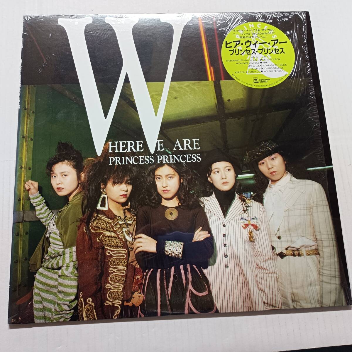 【やや傷や汚れあり】即決 プリンセスプリンセス ヒア・ウィー・アー シュリンク・ハイプステッカー付 19 GROWING UP ...