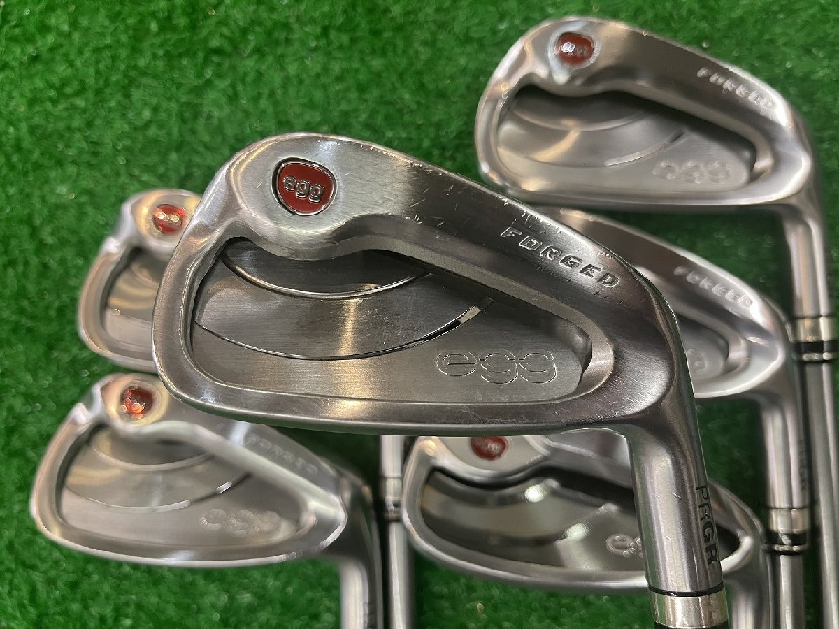 【やや傷や汚れあり】ニュー エッグ フォージド アイアン 2019 6I～PW,AW 6本セット 純正カーボン (M-40=SR) プロギア NEW egg FORGED *MP@1*V ...
