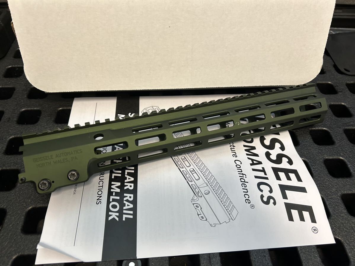 【やや傷や汚れあり】Geissele Automatics(ガイズリー) Super Modular Rail（SMR）MK16 （URG-I）13.5インチ M-LOK - ODG PTW ...