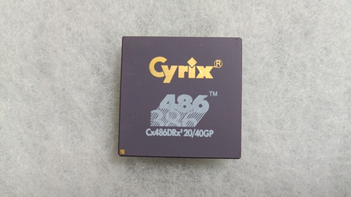 【やや傷や汚れあり】Cyrix Cx486DRx2 20/40GP 20/40MHz i386互換 CPU 動作確認済み 送料無料 ①の落札 ...