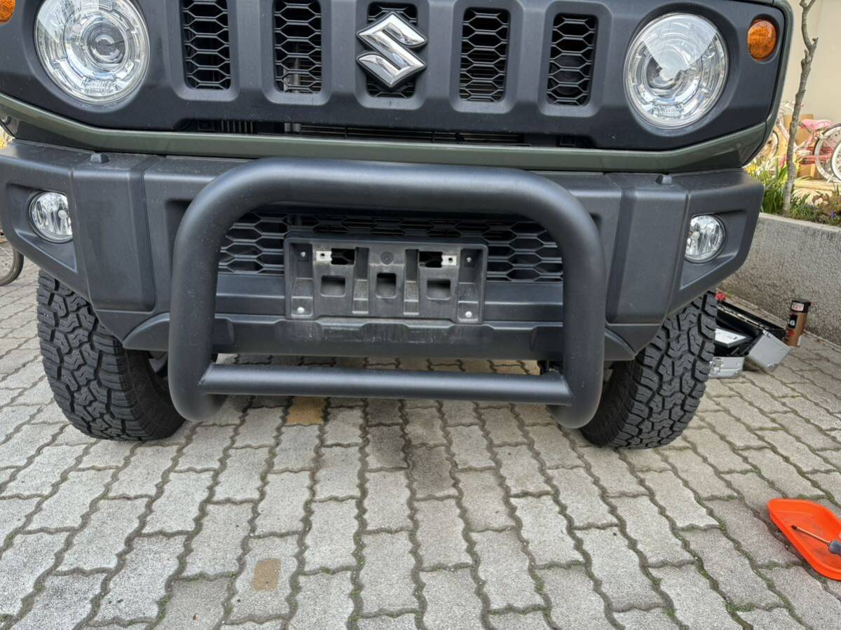 【目立った傷や汚れなし】ジムニー フロント バンパー グリルガード スズキ JB64 JB74 ジムニーシエラ JB64W JB74W ブルバー カンガルーバーの落札情報詳細 - Yahoo ...