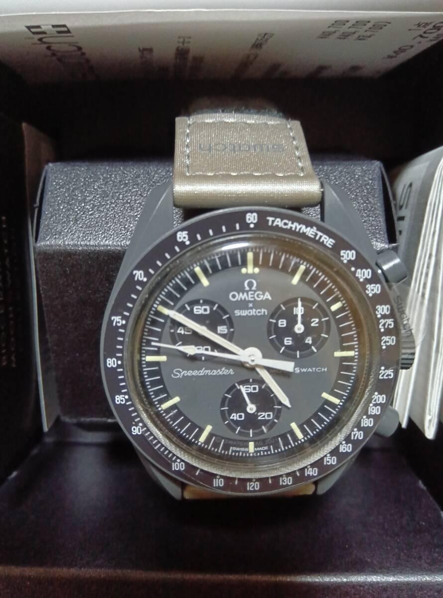 【未使用】即決＆即納 新品未使用 オメガ スウォッチ マーキュリー（Mission to Mercury）Moonswatch OMEGA Swatch 1/12 銀座店購入 の落札情報詳細 ...