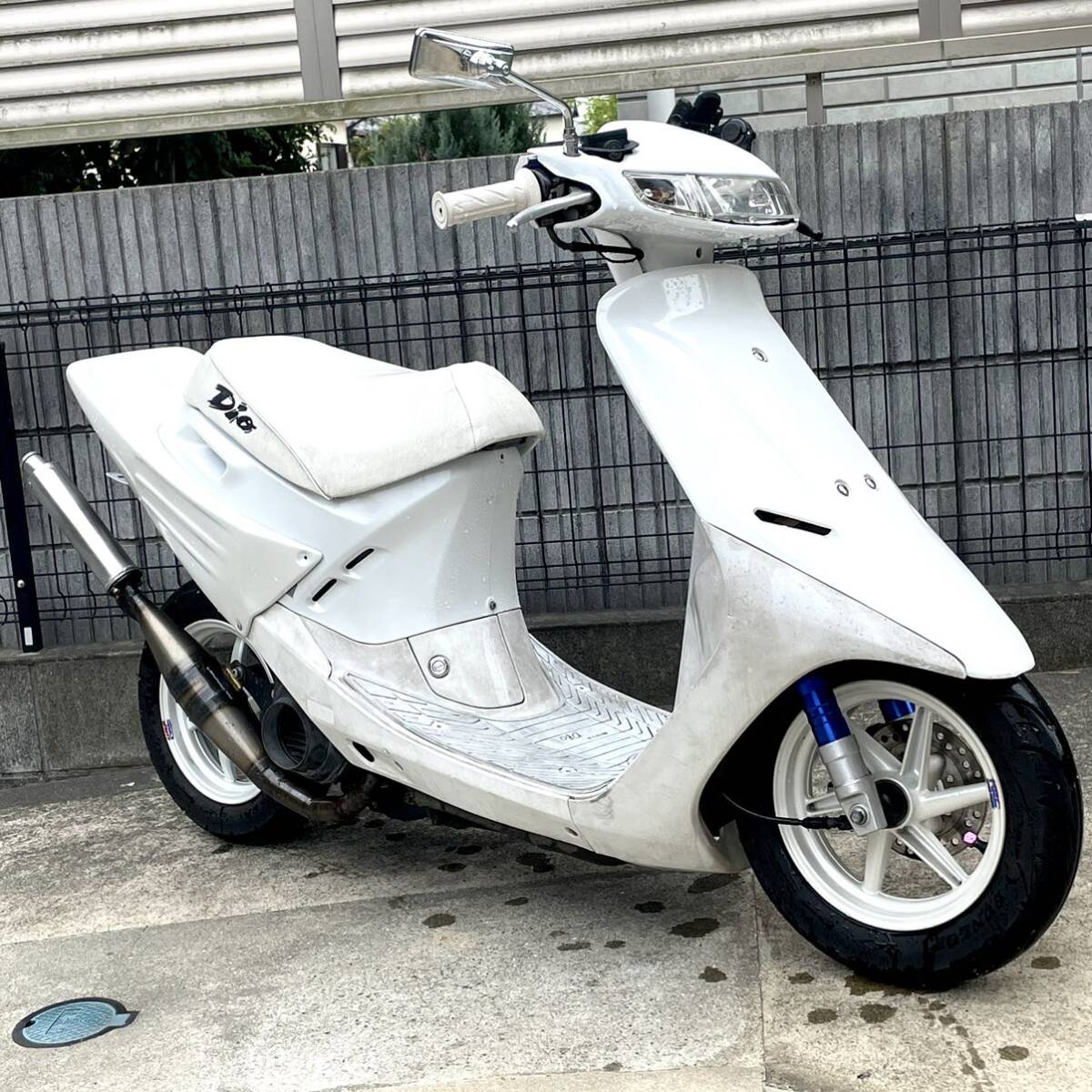 【やや傷や汚れあり】希少カラー ZXエンジンスワップ 実動 ホンダ ディオ DIO AF18 状態良い カスタム車 原付 2スト 2st ZX クレタク JOG モンキーの落札情報詳細 ...