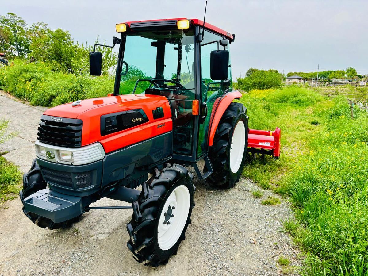 【やや傷や汚れあり】＊＊トラクター クボタ KL50☆50馬力☆時間 726☆4WD☆☆ハイスピード ☆ロータリー☆エアコンキャ ビン＊＊Hi ...