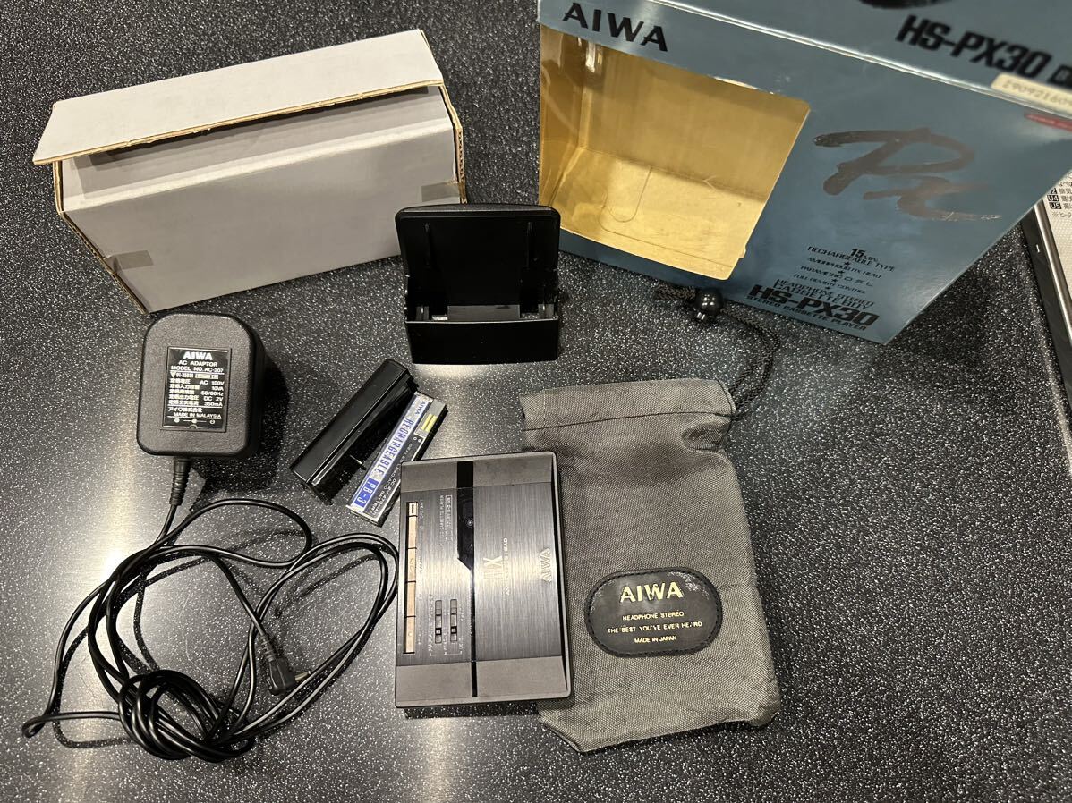 【やや傷や汚れあり】[1円スタート]希少！美品！AIWA HS-PX30 中古 動作未確認 箱有の落札情報詳細 - ヤフオク落札価格検索 オークフリー