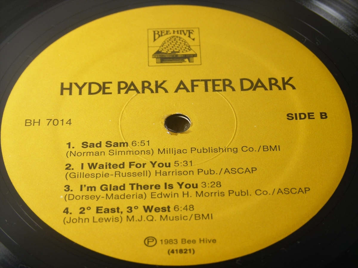 【目立った傷や汚れなし】【オリジナル】HYDE PARK AFTER DARK / Clifford Jordanの落札情報詳細 ...