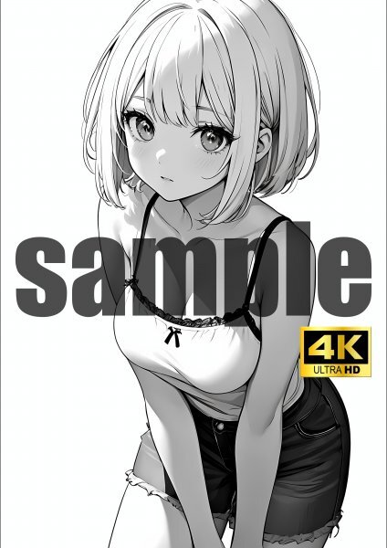 【未使用】A10【A4上質紙・モノクロ】美女 マンガ風 オリジナル イラスト セクシー アニメ 同人 ポスター 白黒 可愛い 巨乳 線画 漫画 ぬり絵の落札情報詳細 - ヤフオク落札価格検索 ...