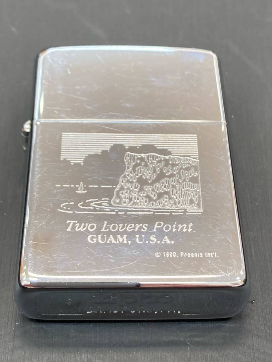 【傷や汚れあり】#6372 ZIPPO ジッポ ジッポー オイルライター Two Lovers Point GUAM U.S.A. グアム 恋人岬 1990 火花×の落札情報詳細 ...