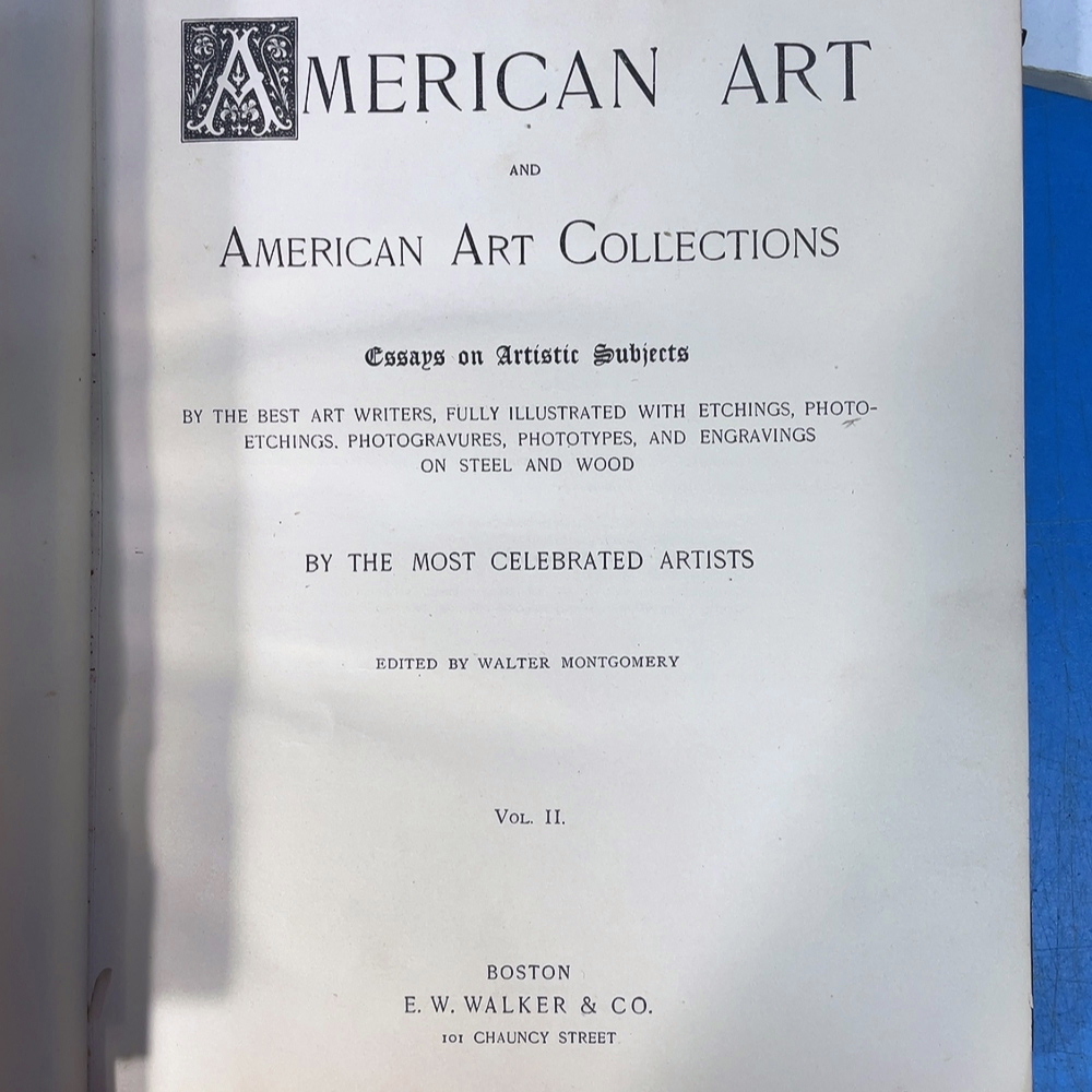 【やや傷や汚れあり】「～American Art Collections vol.II 1889 with Etchings Photo ...
