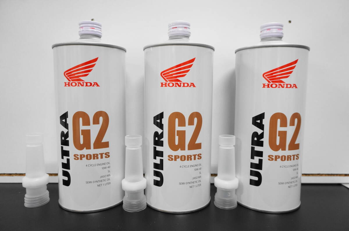 【目立った傷や汚れなし】HONDA ULTRA G2 10W-40 3本セット （二輪用 4サイクルガソリンエンジン用オイル）の落札情報詳細 ...