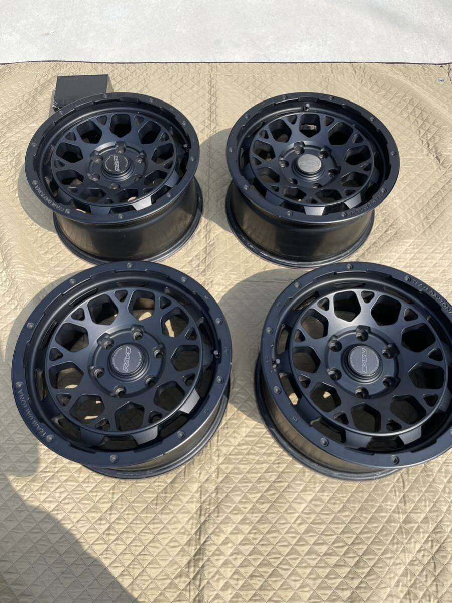 【傷や汚れあり】限定レイズ デイトナM9 ブラックエディション 17インチ RAYS TEAM DAYTONA BLACK EDITION 150プラド 8.0J-17 +20 6H139.7 ...