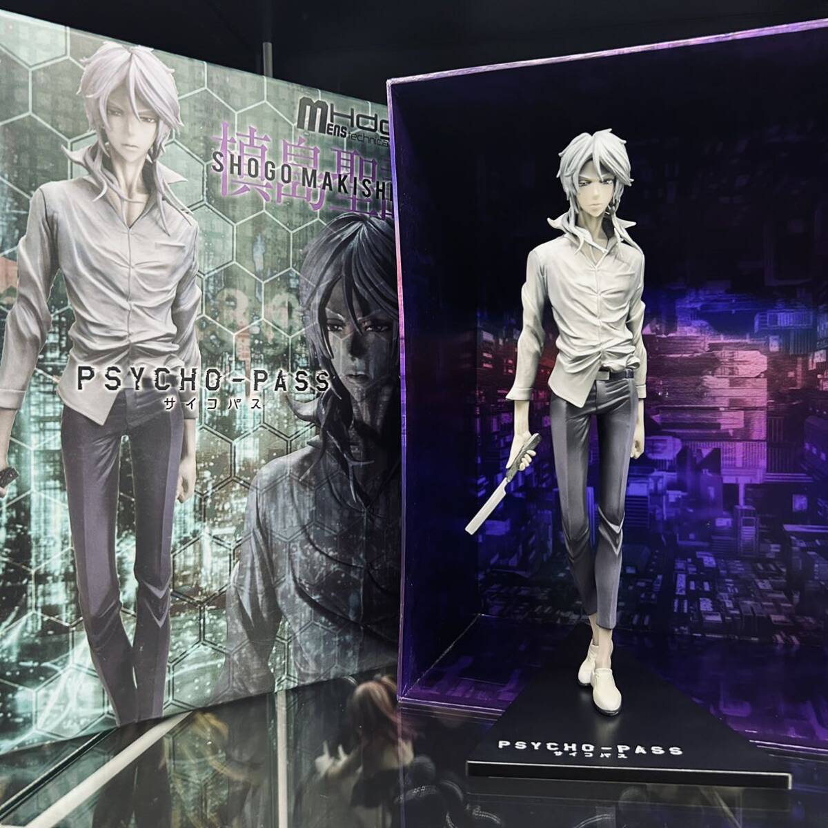 【目立った傷や汚れなし】mensHdge technical statue No.2 PSYCHO-PASS サイコパス 槙島聖護 完成品 ...