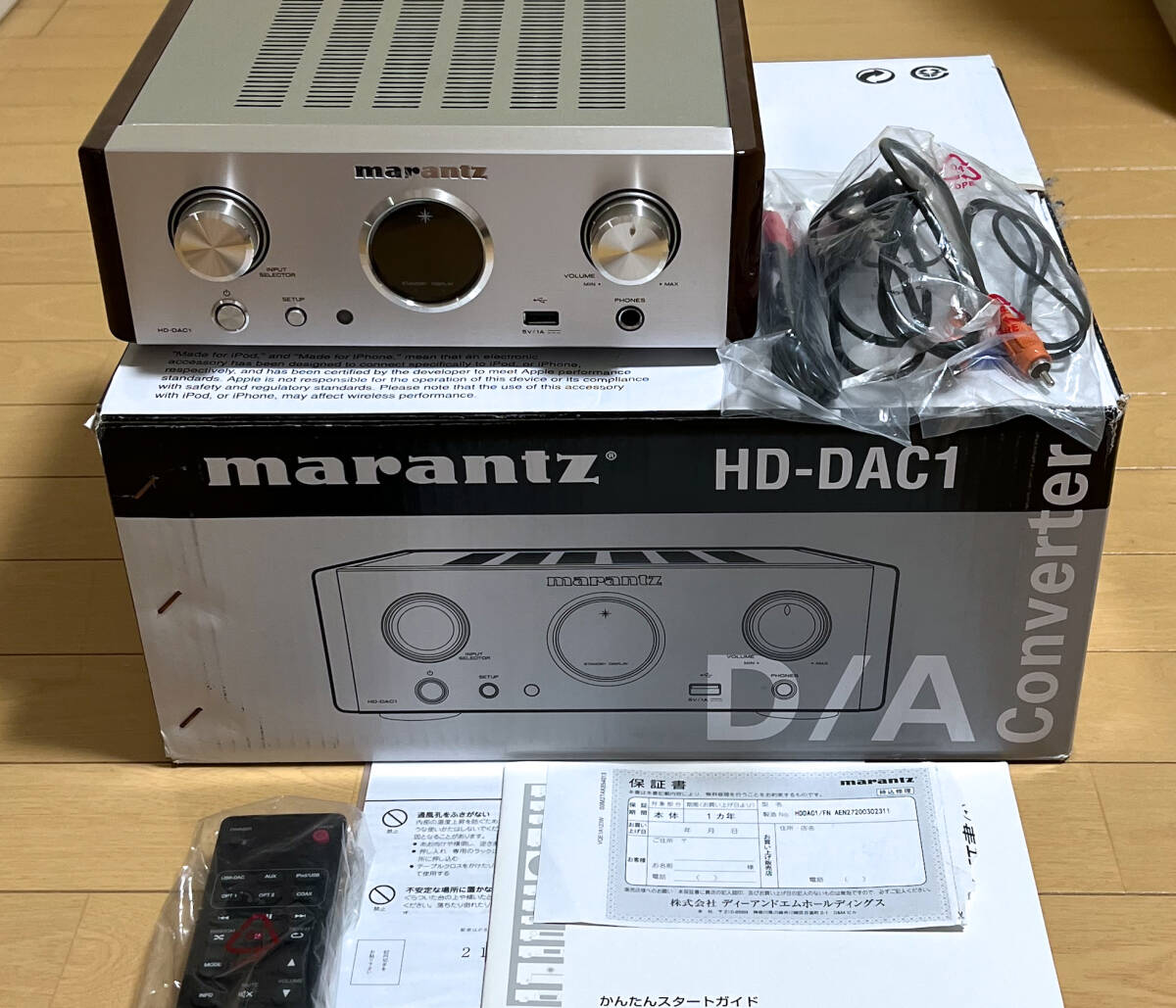 【目立った傷や汚れなし】マランツ Marantz HD-DAC1 2020年製の落札情報詳細 - ヤフオク落札価格検索 オークフリー