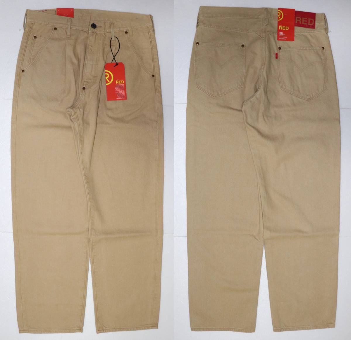 【未使用】定価13000 新品 リーバイス A2696-0000 W34 L32 Levi's Red LR ルーズテーパートラウザー SACRAMENTO SANDS Red ...