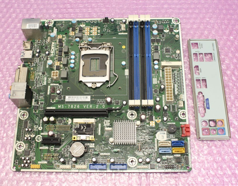 【目立った傷や汚れなし】hp ENVY700 マザー MS-7826/2B36 ( Intel Z97 /LGA1150 ) MicroATX ...