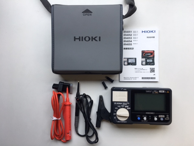【目立った傷や汚れなし】【未使用に近い美品・良品】 HIOKI/日置電機株式会社 絶縁抵抗計 IR4052-51 スイッチ付きリードセット テスター・計測器の落札情報詳細 - ヤフオク落札価格 ...