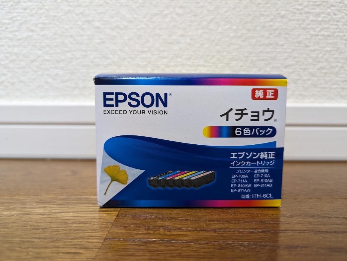 【未使用】新品 ITH-6CL エプソン イチョウ 純正 インクカートリッジ EPSON EP-709A、EP-710A、EP-711A、EP-810AB、EP-810AW、EP-811AB等 ...