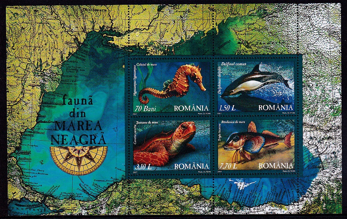 【やや傷や汚れあり】21 ルーマニア【未使用】＜「2007 SC#4919a 黒海の生き物」 組合せ・小型シート ＞の落札情報詳細 - Yahoo!オークション落札価格検索 オークフリー