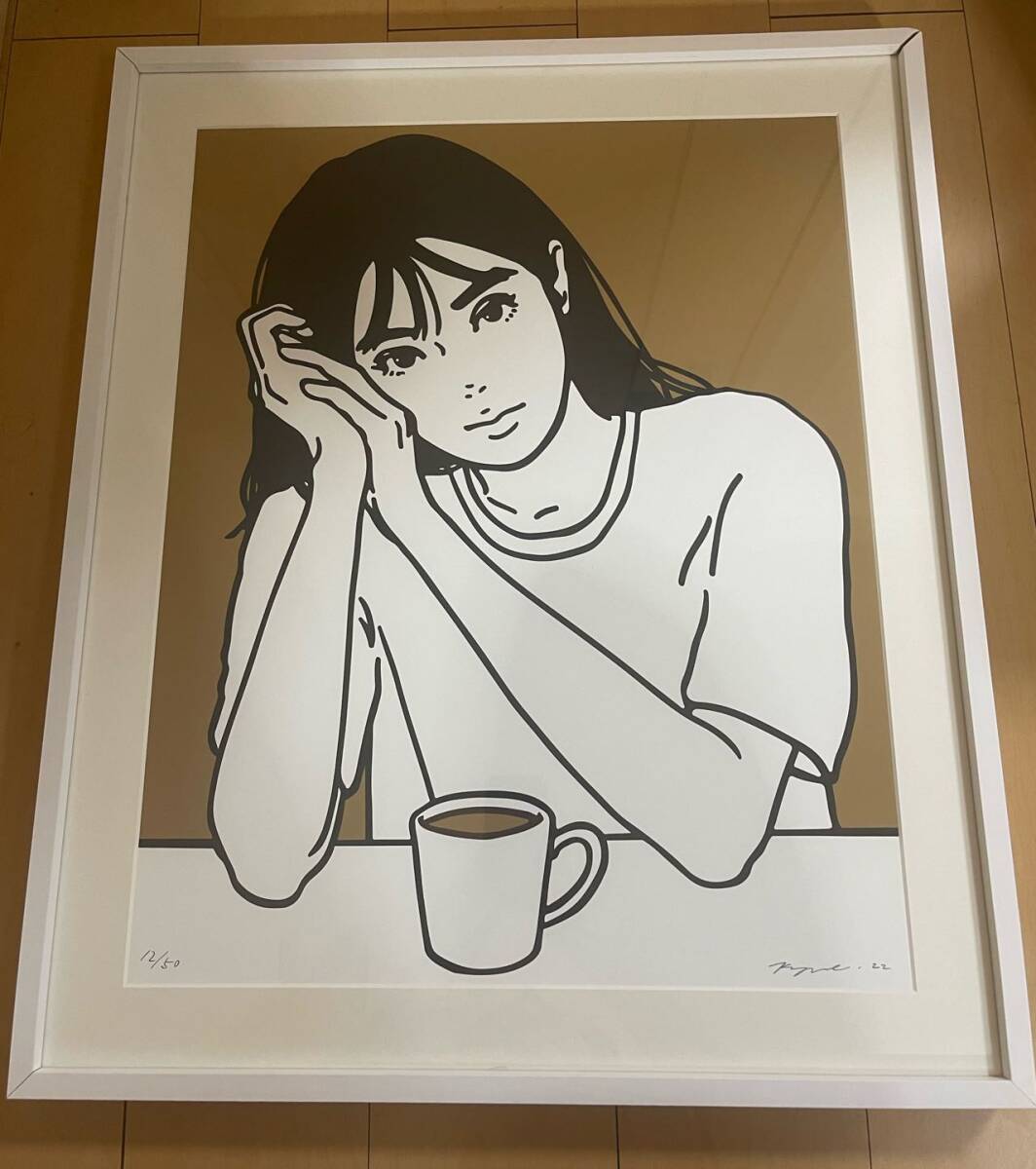 【未使用に近い】 【模写】 額縁付 KYNE Untitled 2022 版画 60x48cm の落札情報詳細 - ヤフオク落札価格検索 オークフリー