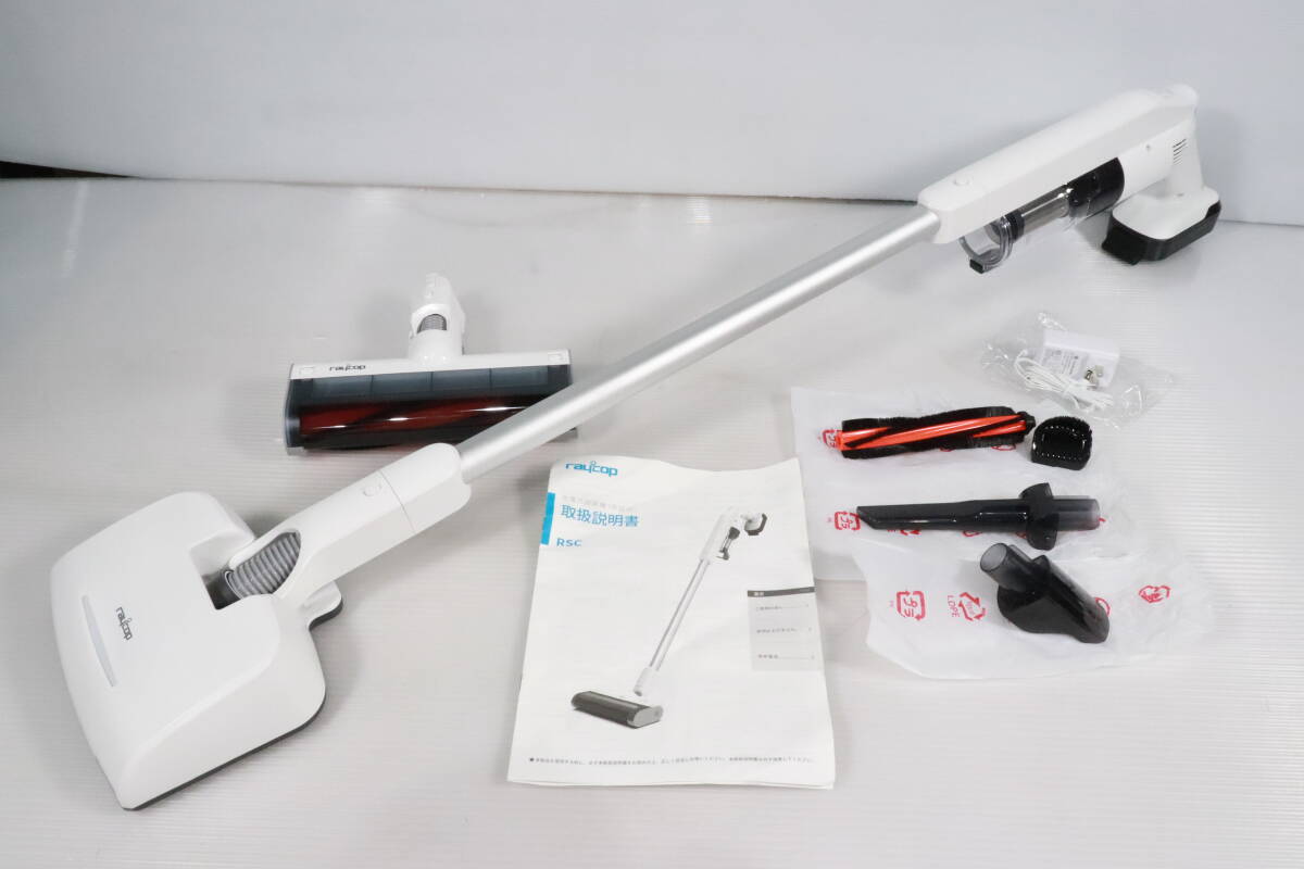 【傷や汚れあり】1円～★動作確認済★raycop スティッククリーナー レイコップ RSC-300 布団クリーナー ヘッド付 掃除機 ...
