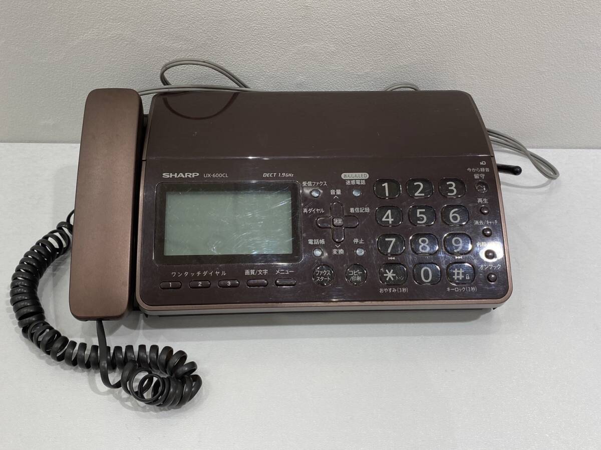 【やや傷や汚れあり】SHARP シャープ UX-600CL-T デジタルコードレスファクシミリ 【通電確認済】の落札情報詳細 - Yahoo ...