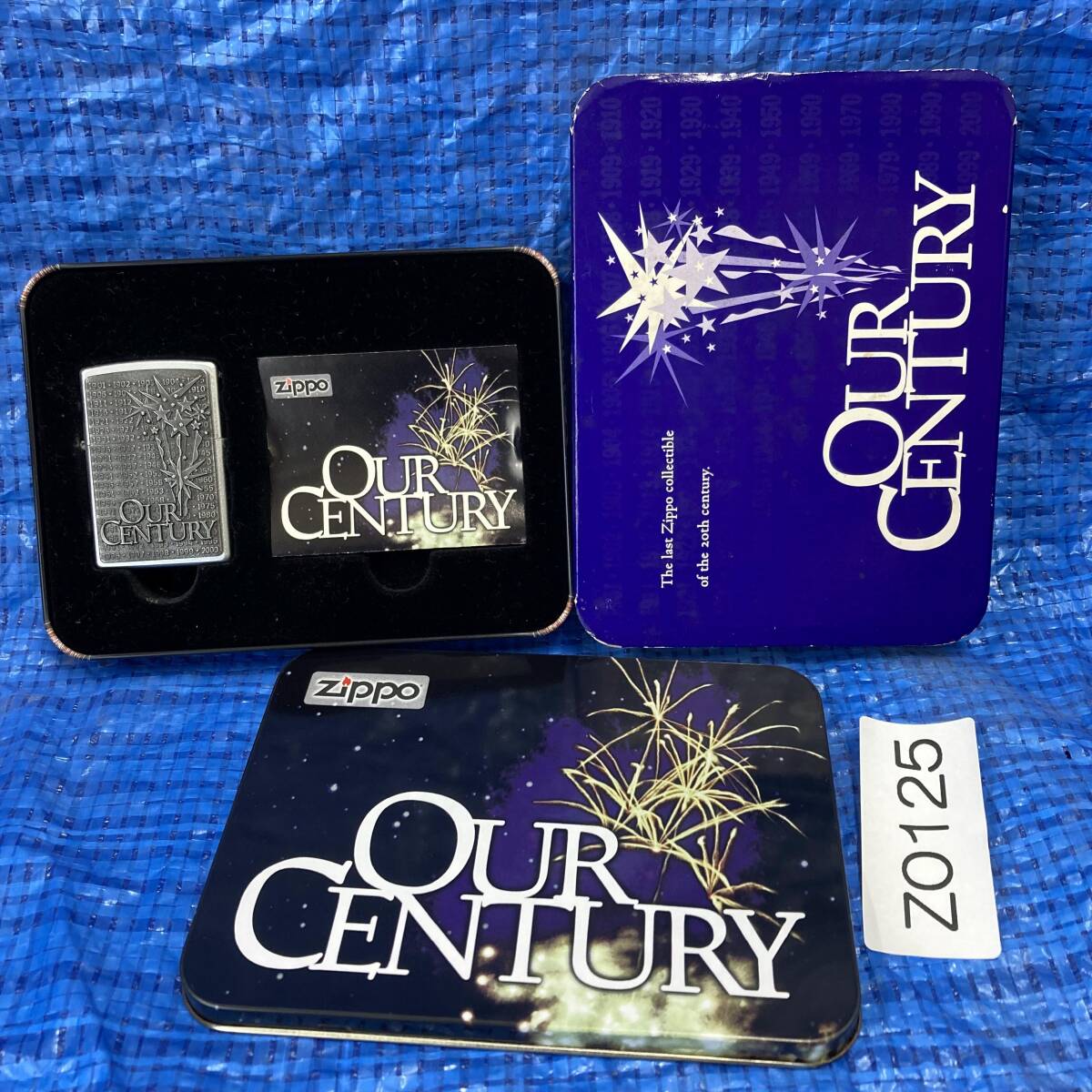 【目立った傷や汚れなし】1000円スタート ZIPPO 美商品 OUR CENTURY アワーセンチュリー メタル貼り加工 化粧箱有り オイルライター ジッポー 1999年製 Z0125の落札 ...
