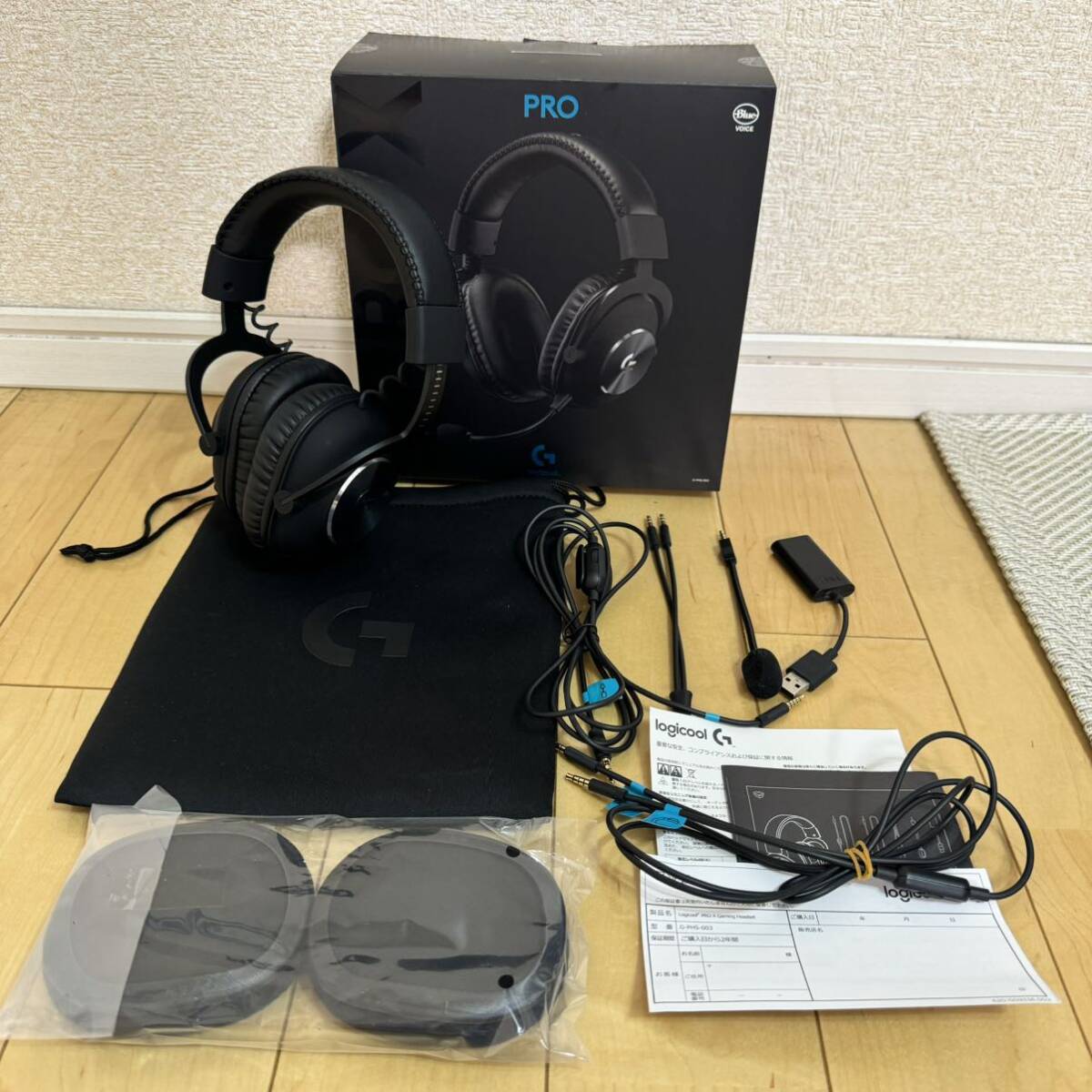 【目立った傷や汚れなし】Logicool G PRO X ゲーミングヘッドセット G-PHS-003の落札情報詳細 - ヤフオク落札価格検索 オークフリー