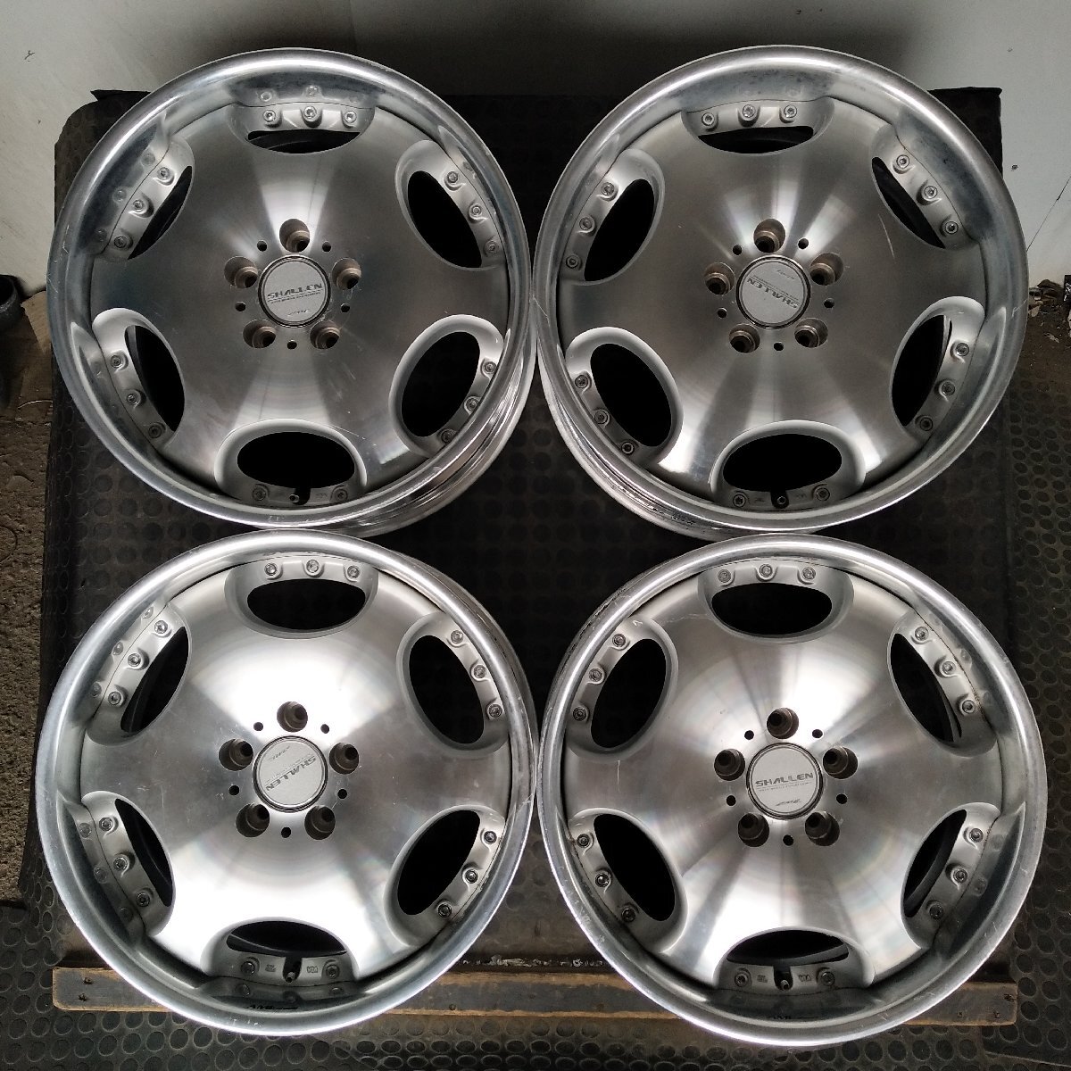 【傷や汚れあり】管理番号：A6-247【4本価格】【18x7.5J 5x114.3 ET+48 ハブ73】AME SHALLEN・ノア ヴォクシー等・店頭引取可能・適格請求書発行可能の落札情報 ...