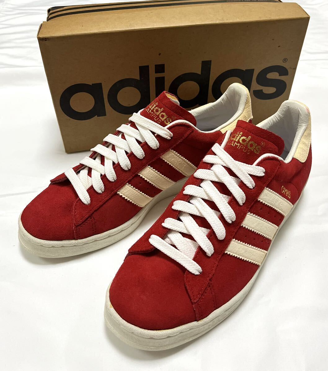 【未使用】DEAD STOCK箱付 95年製 adidas CAMPUS RED WHITE デッドストック アディダス キャンパス2 レッド ...