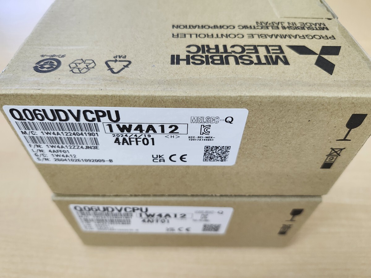 【未使用】【新品未使用】 三菱電機 CPUユニット Q06UDVCPU (2024年製) 2個セットの落札情報詳細 - Yahoo!オークション落札価格検索 オークフリー