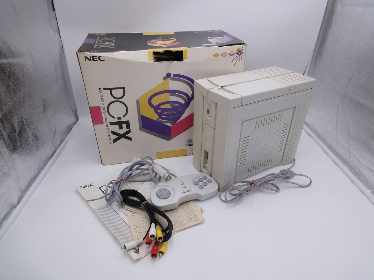 【やや傷や汚れあり】【1円スタート】動作確認済み シリアル一致 PC-FX 本体 箱 取説書 コントローラー NEC 日本電気ホーム ...