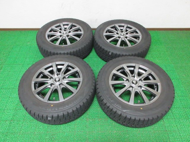 【目立った傷や汚れなし】Q125【送料無料 SALE品】195/65R15 超溝高 8.5~9分山 スタッドレス WINTERMAXX WM02 ♪ 2022年製 ホイールセット 4本 激安 ...