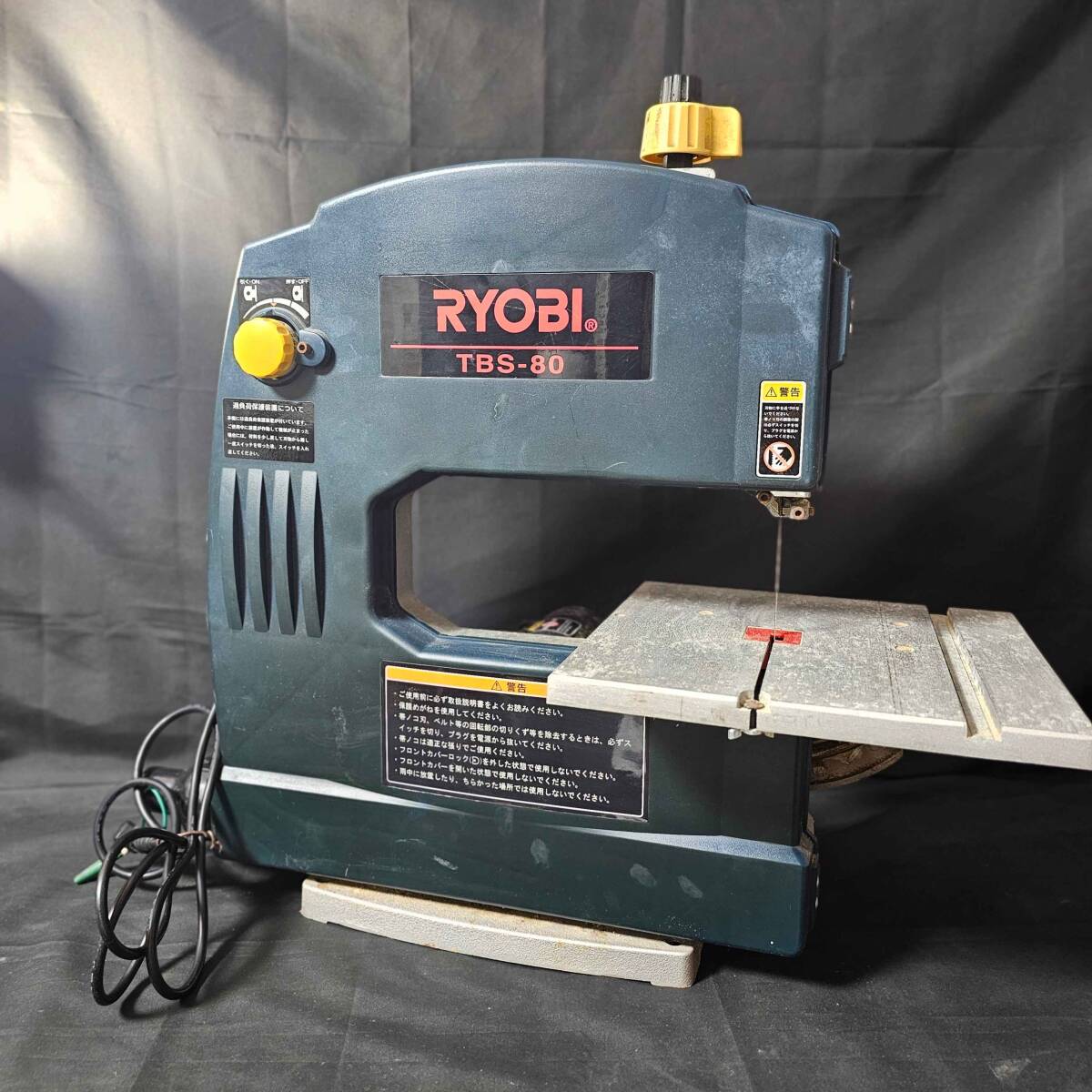 【傷や汚れあり】RYOBI リョービ TBS-80 卓上バンドソー 切断機 帯ノコ 大工 木工 建築 加工 電動工具の落札情報詳細 - Yahoo!オークション落札価格検索 オークフリー