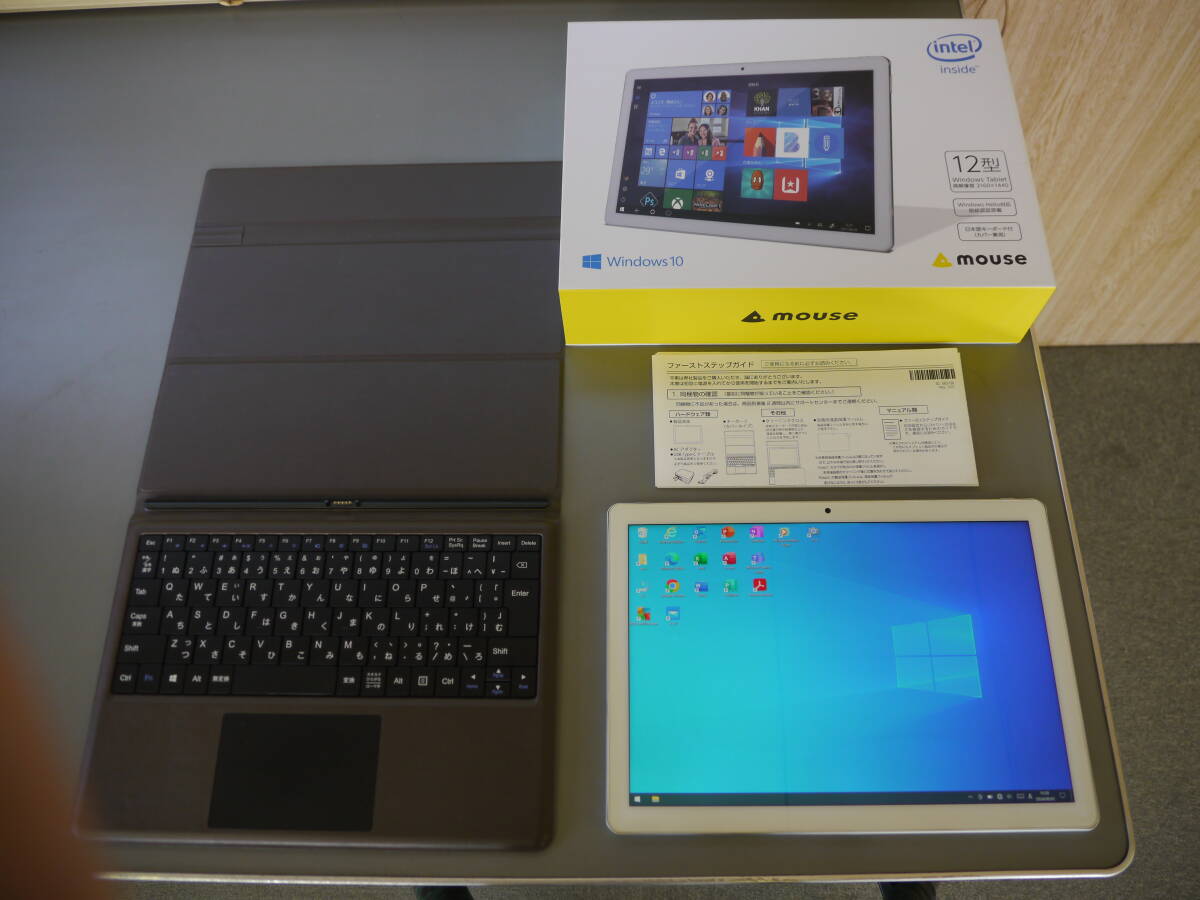 【傷や汚れあり】mouse computer Windows Tablet MT-WN1201S-WA (Celeron N3450/8GB/128GB eMMC/12inch ...