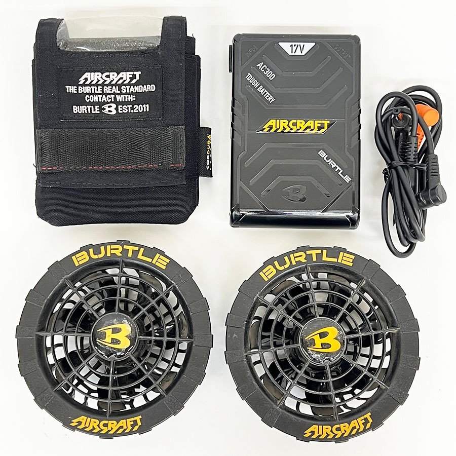 【やや傷や汚れあり】Burtle バートル AIR CRAFT エアークラフト リチウムイオン バッテリー AC300 17V + ファン セット 動作確認済 [F6946]の落札情報詳細 ...