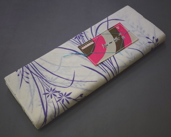 【未使用】A09-7 即決 新古品 本染 ゆかた反物 白 花 未仕立て品の落札情報詳細 - Yahoo!オークション落札価格検索 オークフリー