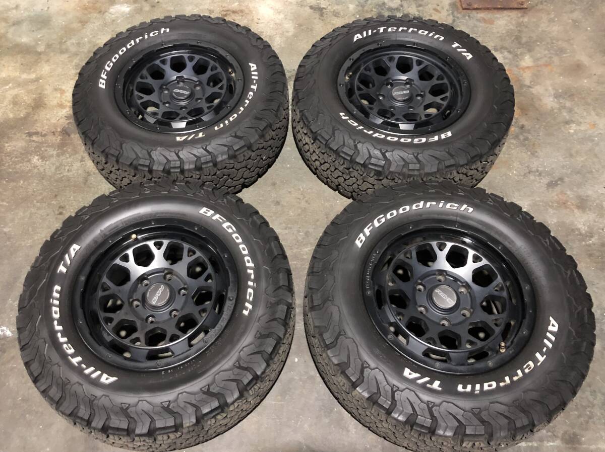 【目立った傷や汚れなし】RAYS TEAM DAYTONA M9 BLACK EDITION(BEP) 17インチ 8J+20 6H PCD139.7 チームデイトナ BFグッドリッチトレイル ...