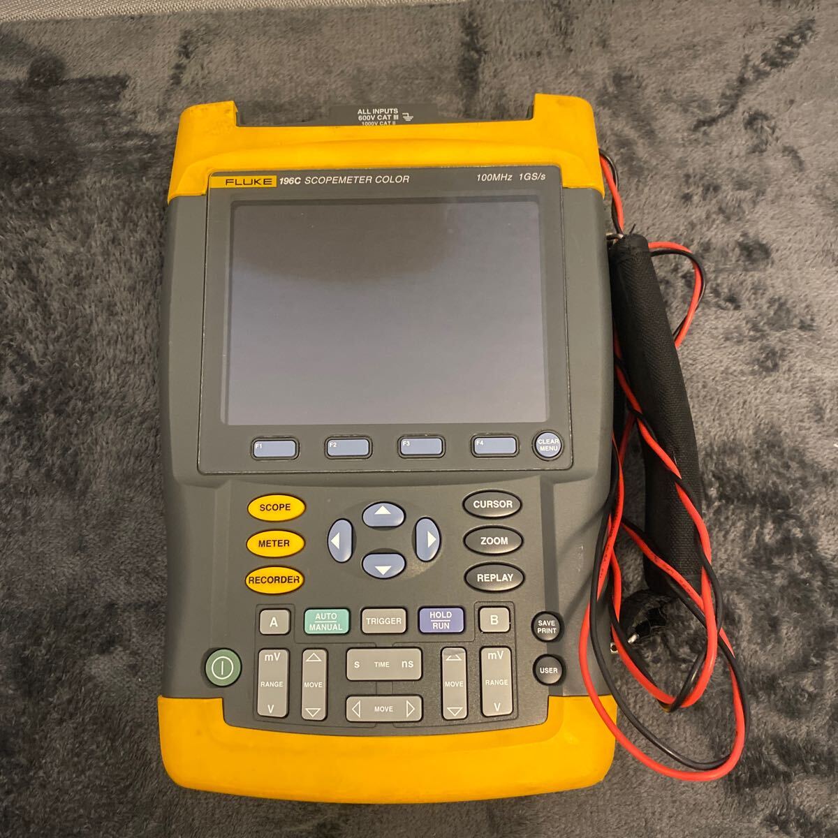 【傷や汚れあり】FLUKE 196C 100MHz 1GS/s SCOPEMETER COLOR 作動未確認 ジャンク品の落札情報詳細 ...